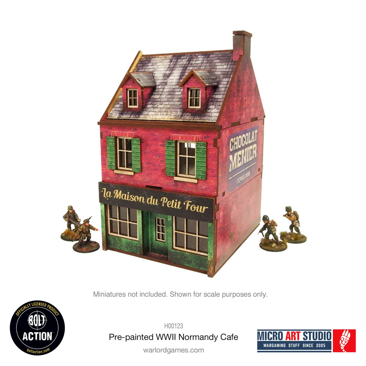 Bolt Action: Pre-Painted WW2 Normandy Cafe – Pandemonium Games