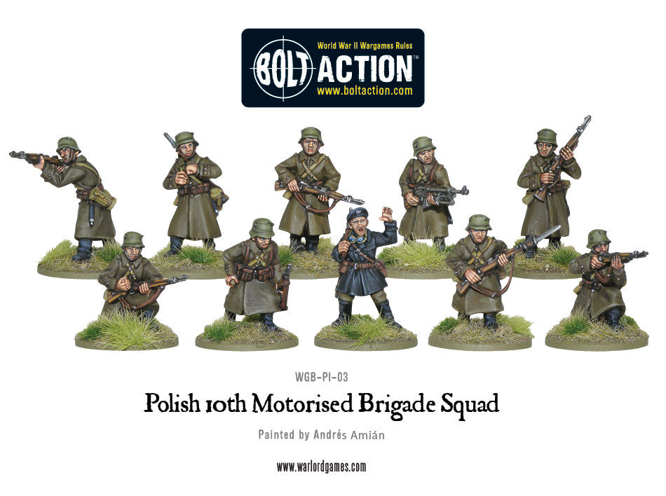 Bolt Action: Polish 10th Motorised Brigade Squad – Pandemonium Games