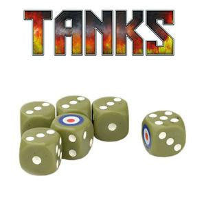 TANKS British Dice Set (6 Dice) – Pandemonium Games